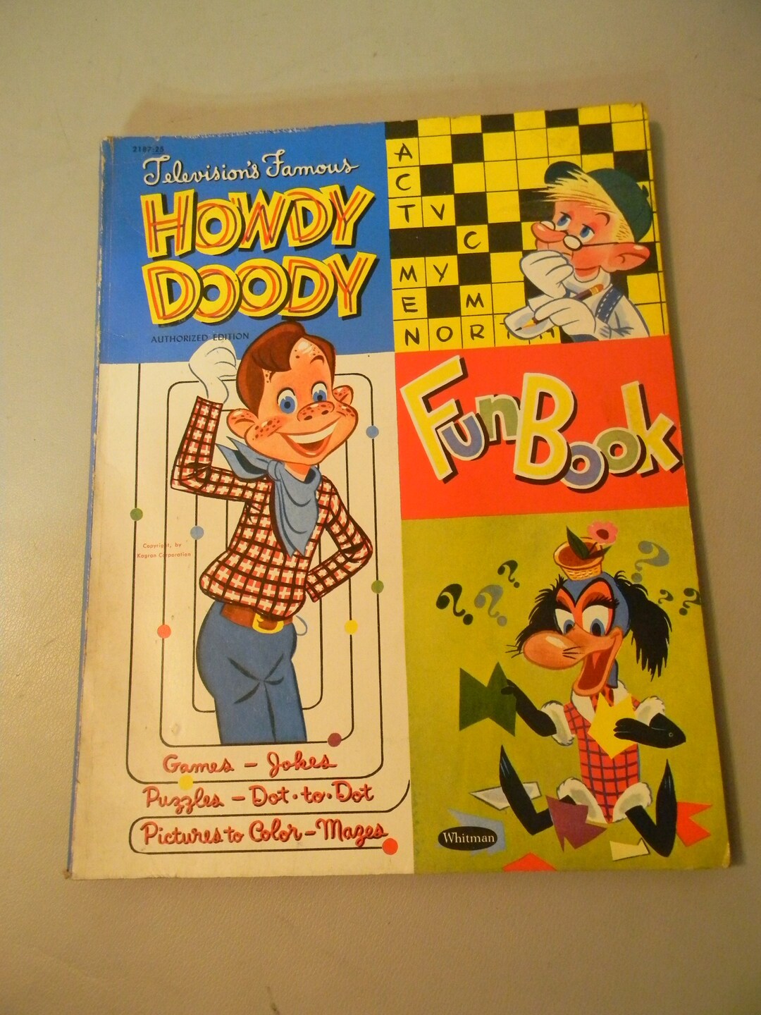 Vintage Whitman 1950s Howdy Doody Coloring Books Fun Book - Etsy