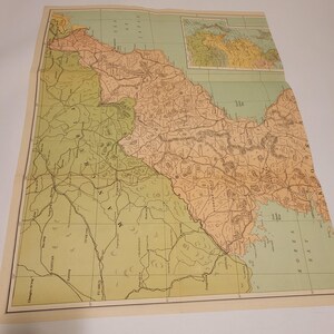Vintage 1950's Geographia Map Co Large Scale Map of Korea - Etsy