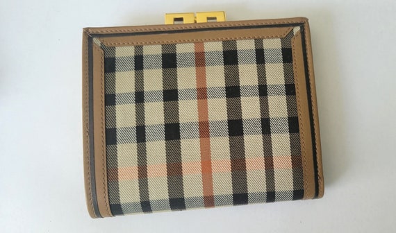 Vintage Daks London plaid wallet with coin purse - Gem
