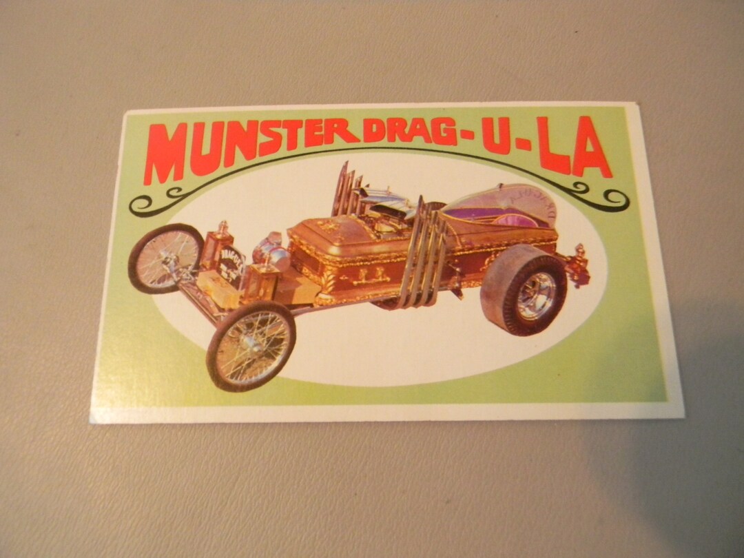 Vintage 1970 Hot Wheels Way Out Wheels Munster Drag U La Post Card - Etsy