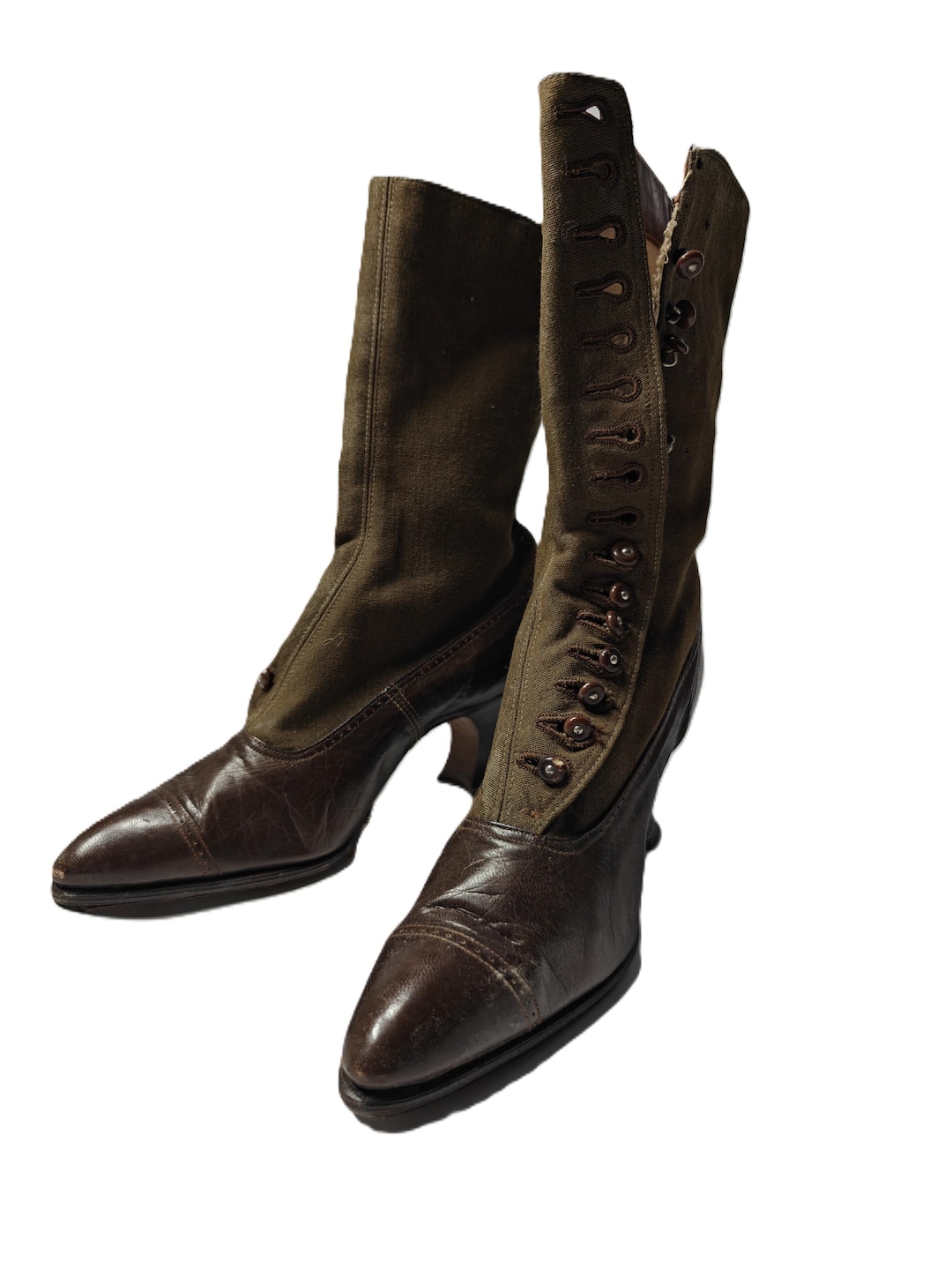 Pair Antique Woman's Edwardian Button up Boots - Etsy
