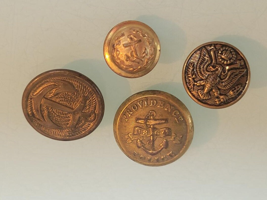 Antique Vintage Brass U.S. Navy Buttons - Etsy