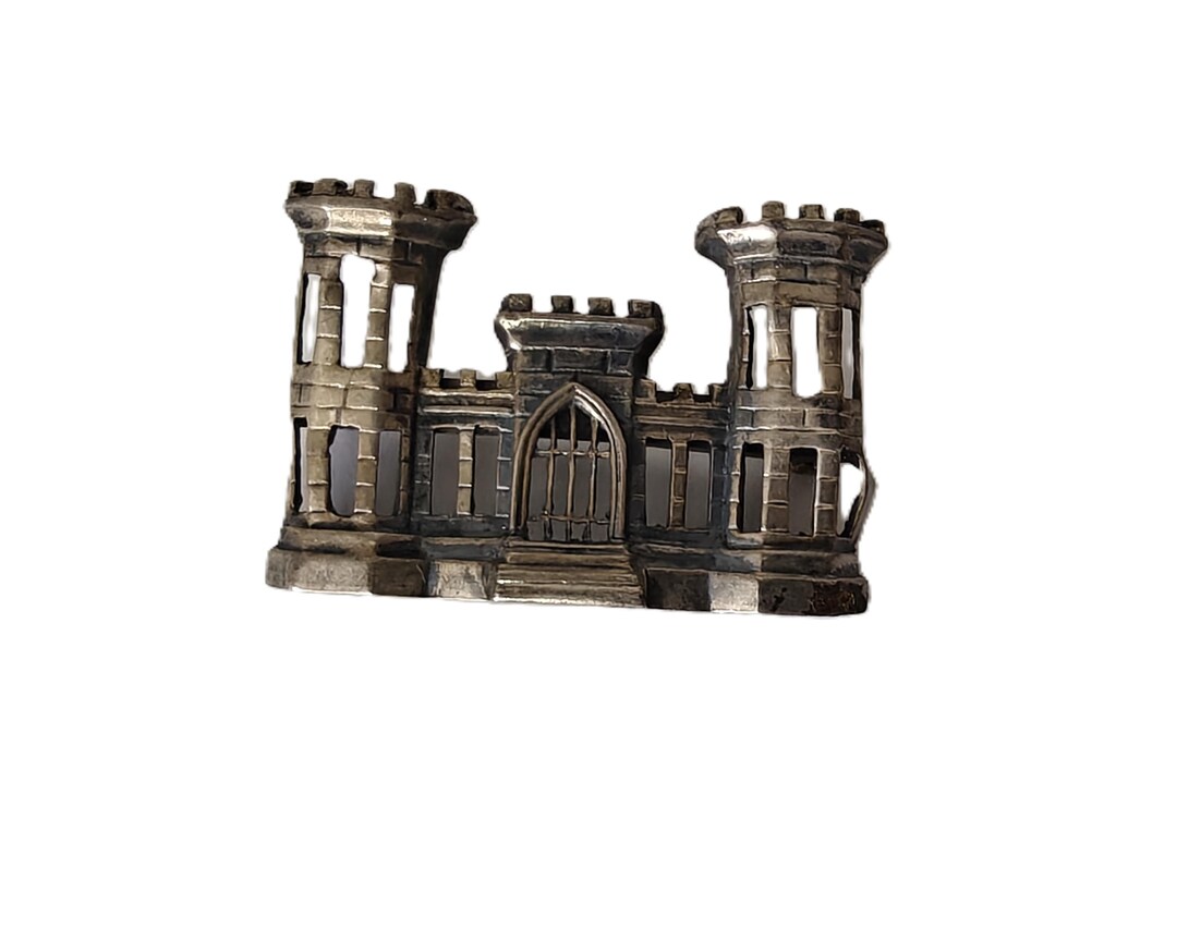 Antique Civil War Engineer Castle Insignia Brooch Hat Pin - Etsy