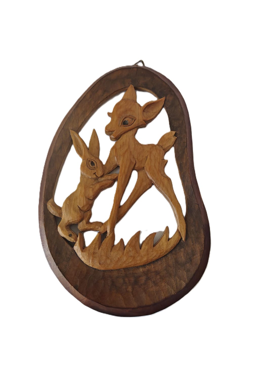 Vintage Wooden Bambi and Thumper Wall Hanging Made in Austria - Etsy