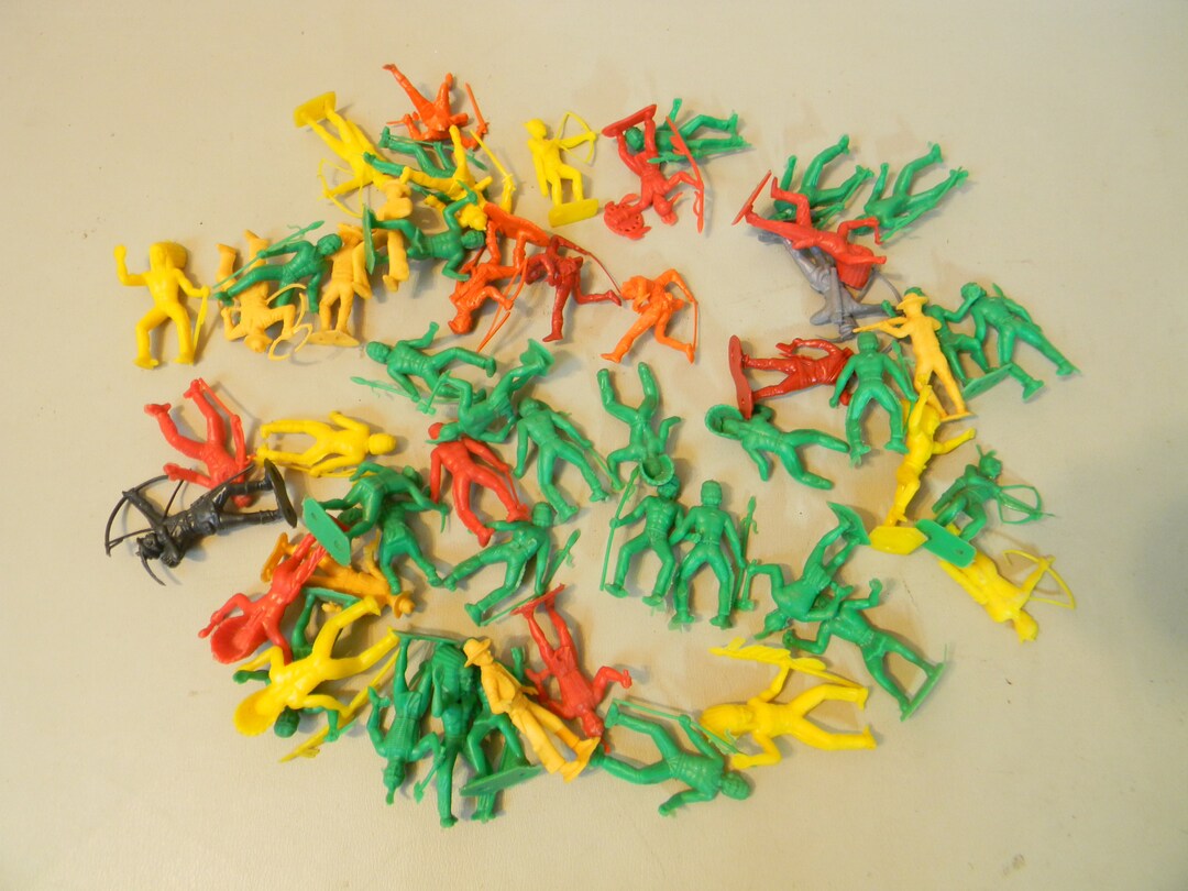 Lot Small Plastic Playset Western Toy Figures - Etsy