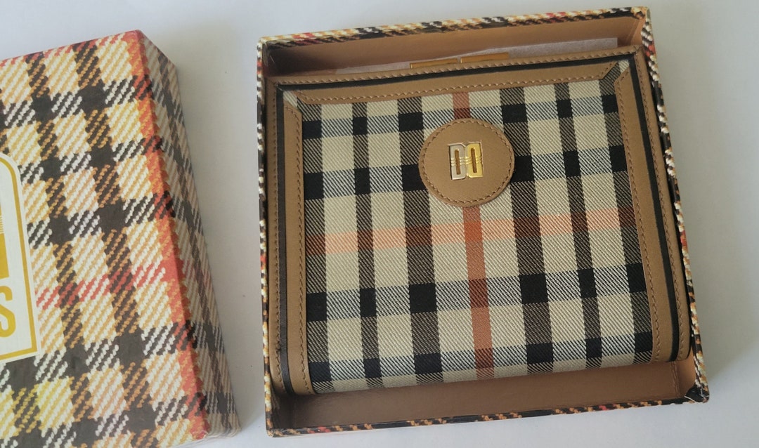 Vintage Daks London Plaid Wallet With Coin Purse - Etsy