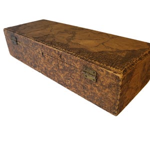 Vintage Wooden Pyrography Box With Flowers and Silk Lining - Etsy