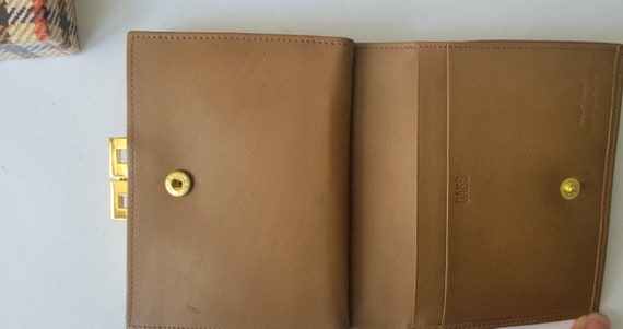 Vintage Daks London plaid wallet with coin purse - Gem