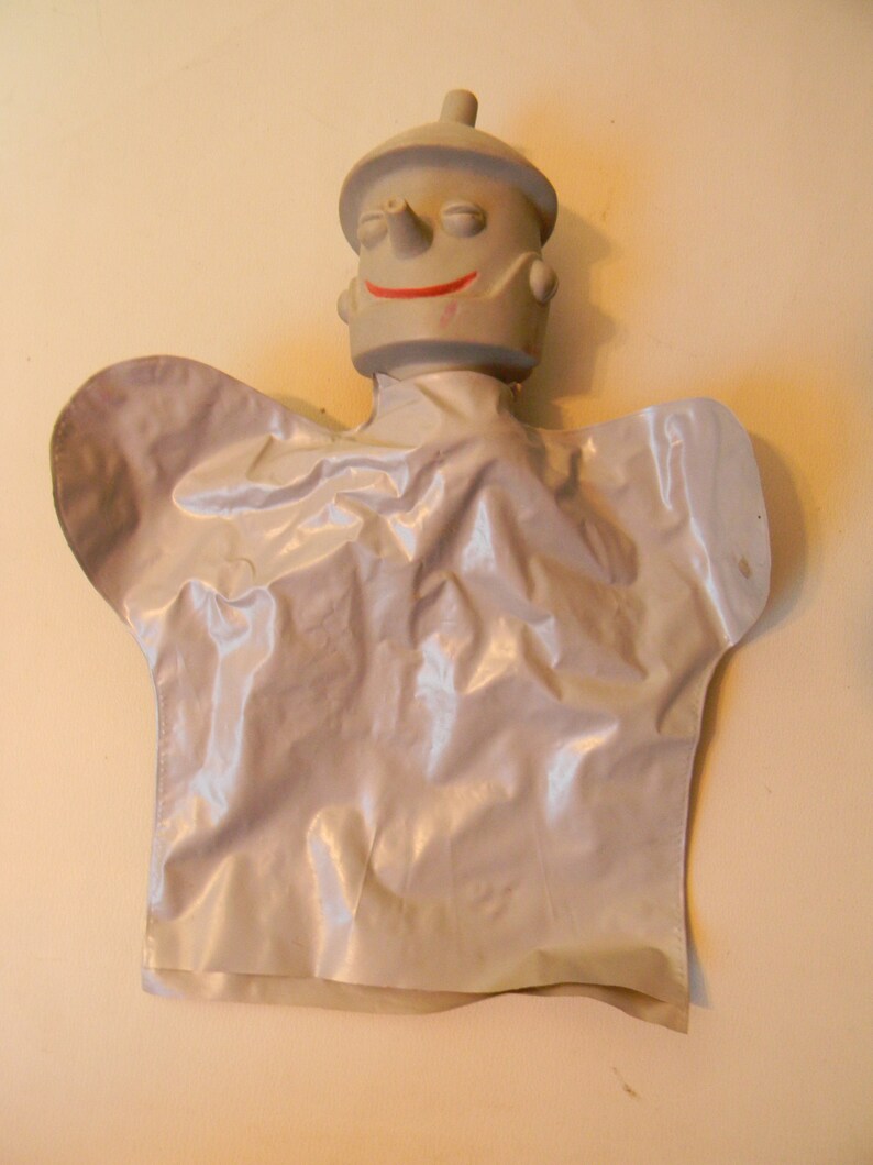 Vintage Wizard of Oz the Tin Man Hand Puppet - Etsy