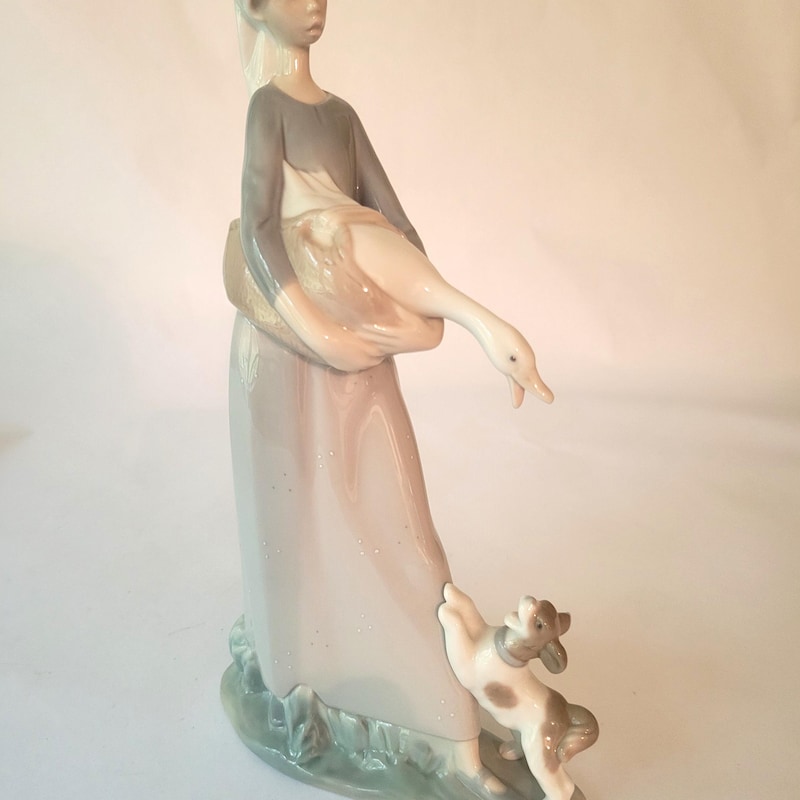 Lladro Geese and Girl - Etsy