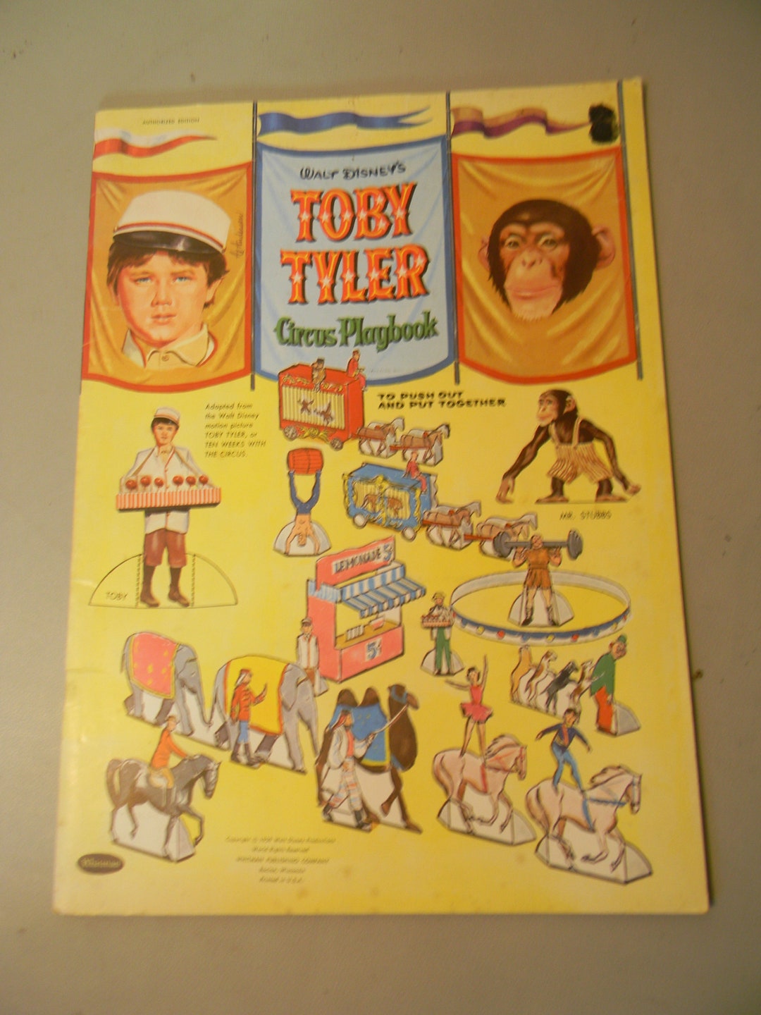 Vintage 1959 Walt Disney Toby Tyler Circus Playbook - Etsy