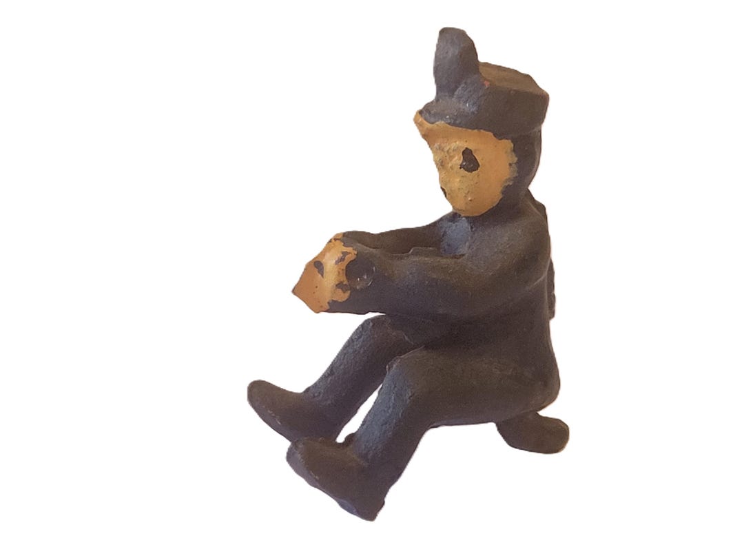 Antique Vintage Cast Iron Horse Drawn Carriage Handsome Cab Driver - Etsy