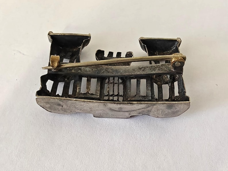 Antique Civil War Engineer Castle Insignia Brooch Hat Pin - Etsy