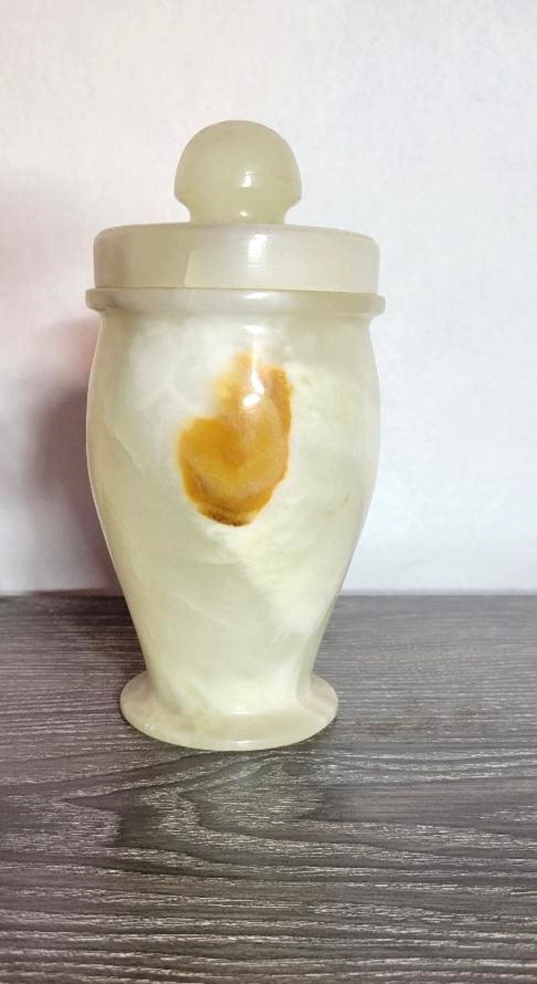 Vintage Marble Alabaster Candy Dish Urn - Etsy
