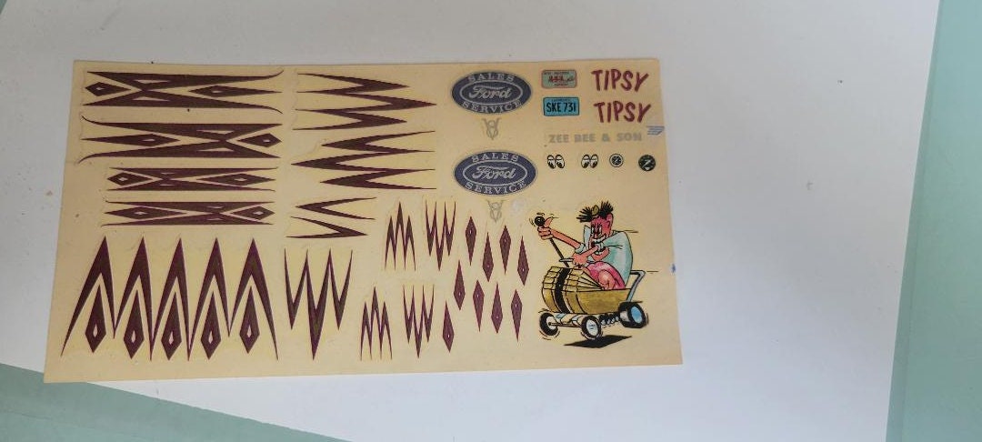 Sheet Vintage Model Car Hot Rod Decals - Etsy
