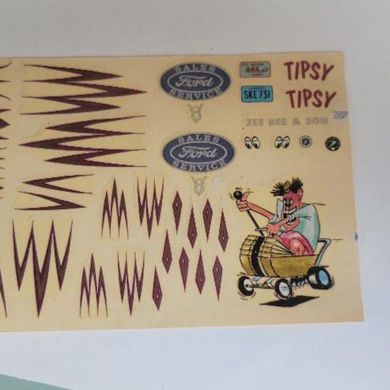 Vintage Hot Rod Decals - Etsy