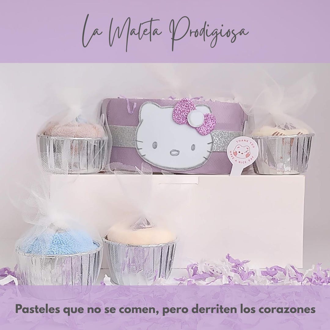 Baby Diaper Cake | Handmade | Newborn Gift | Unisex | Hello Kitty in ...