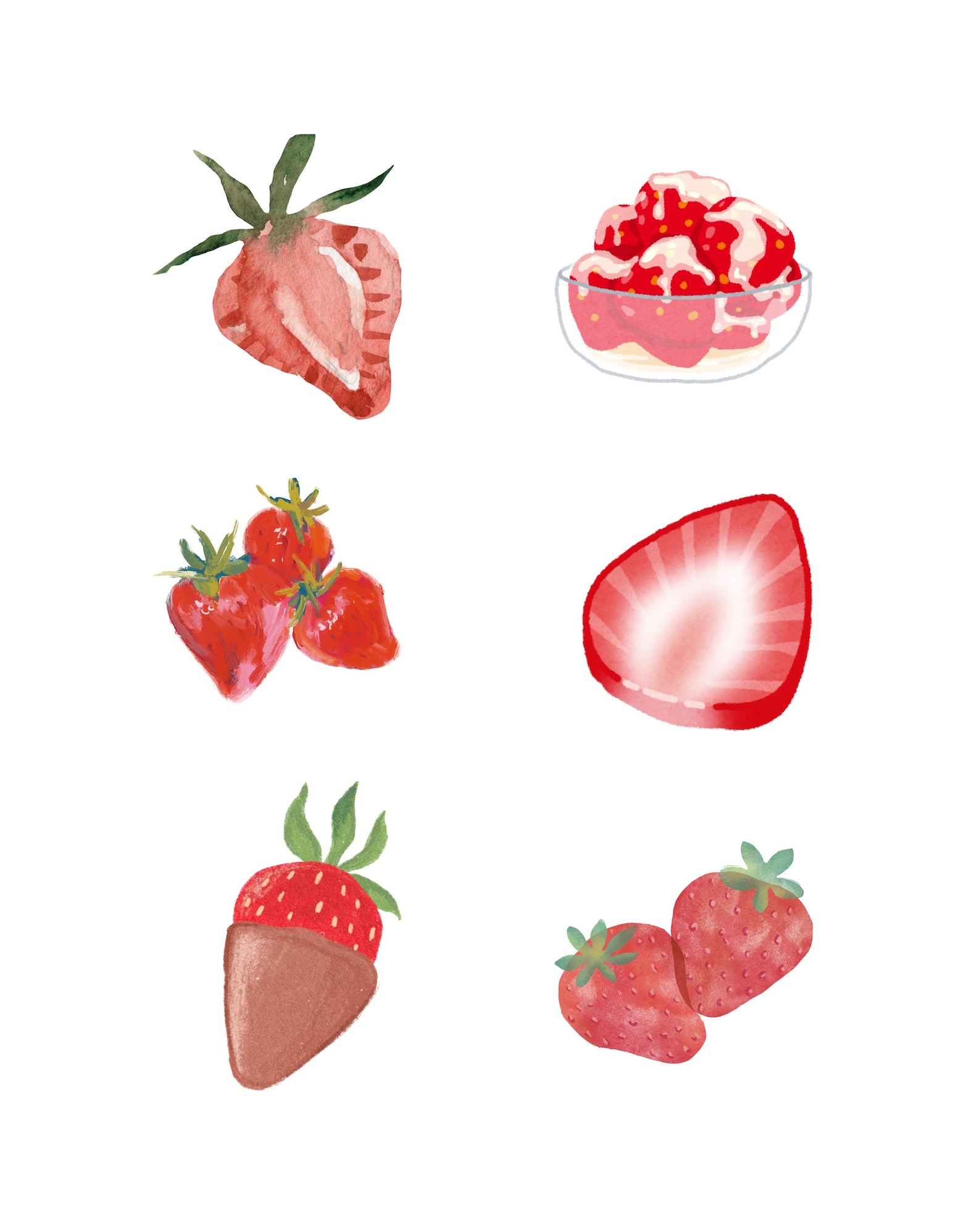 Bakery & Dessert Clipart – Watercolor Food Illustrations for Digital ...