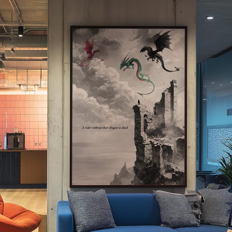 Fourth Wing Poster, Fourth Wing Quote Print, Fantasy Book Poster Art ...