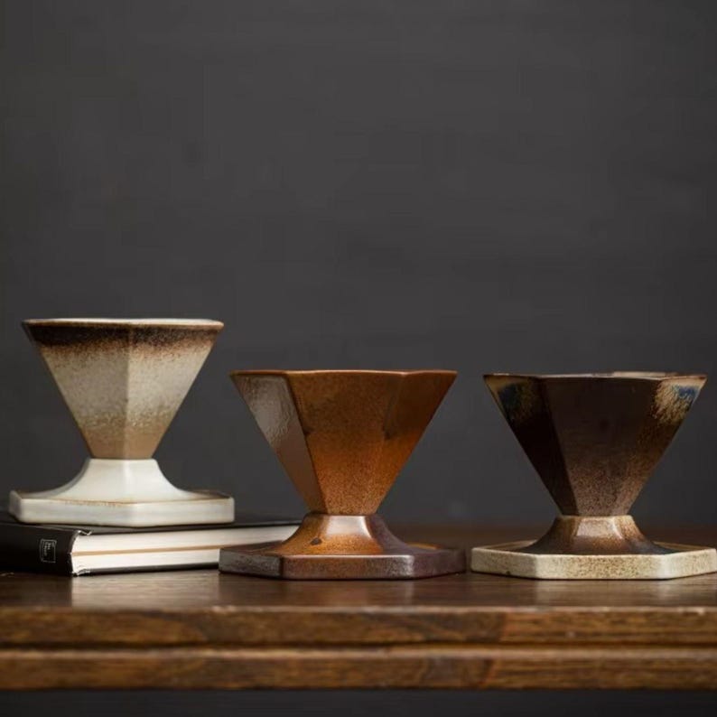 Triangular Coffee Mug With Base - Etsy