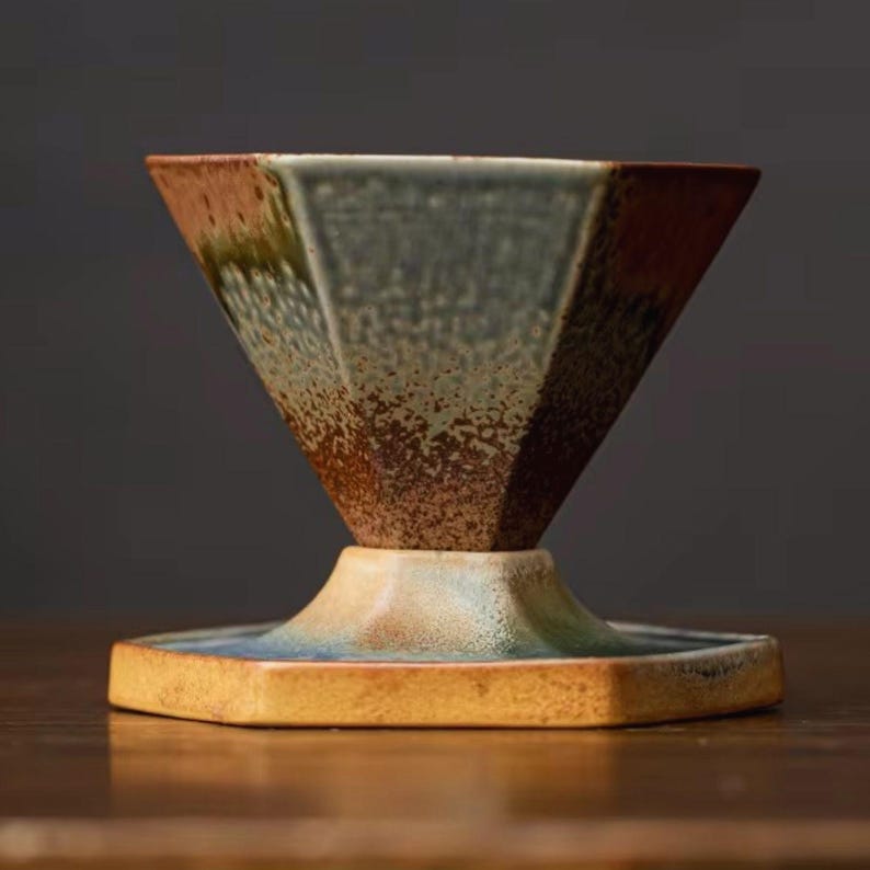 Triangular Coffee Mug With Base - Etsy