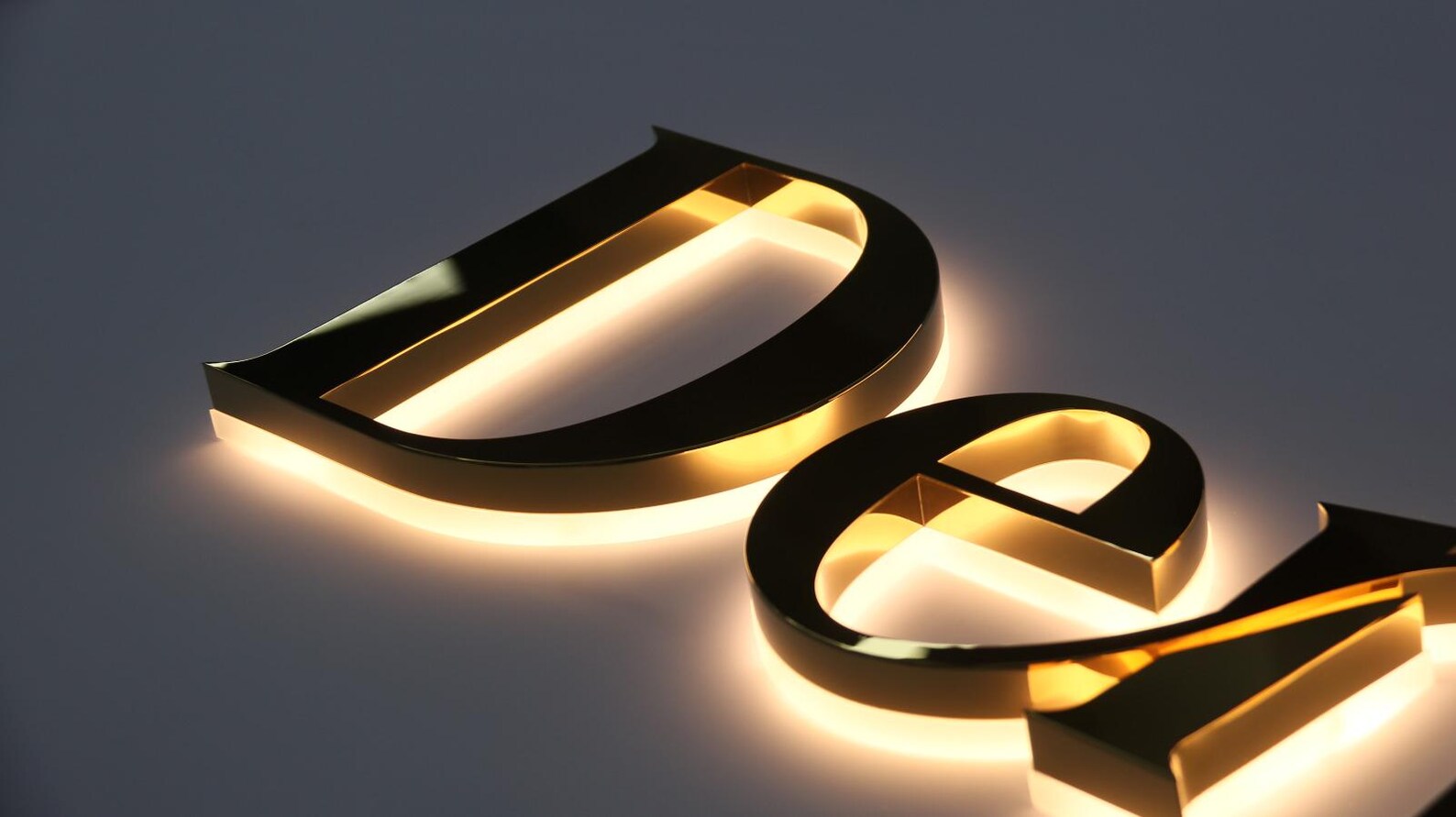 Custom 3D LED Backlit Metal Sign: Storefront & Business Logo - Etsy