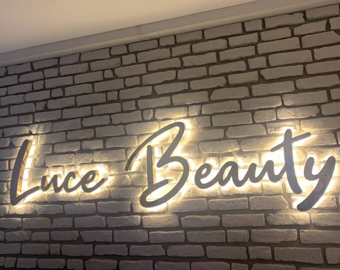 Custom Business Sign,custom Backlit Sign,3d Logo,metal Signs,beauty ...