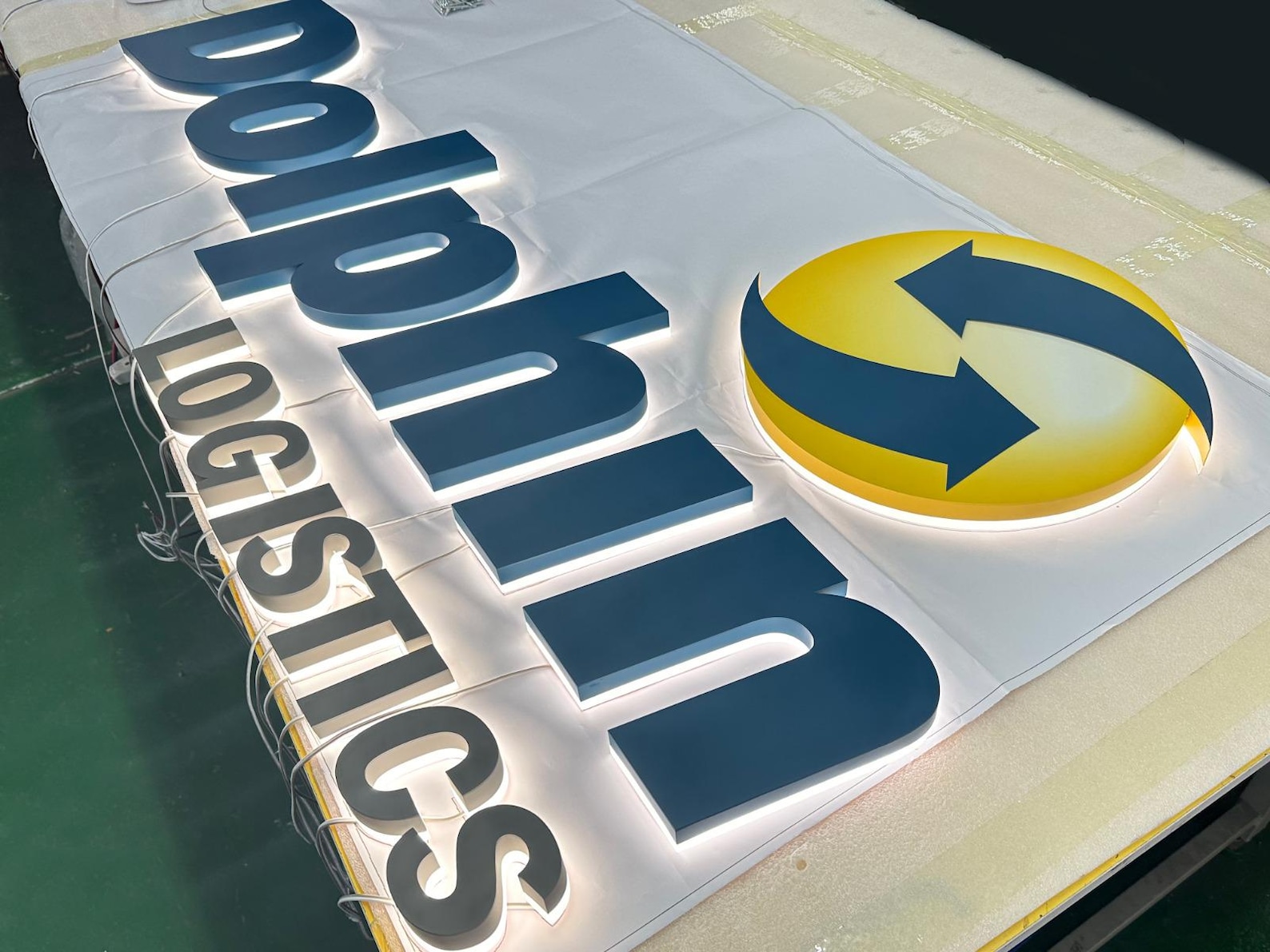 Custom 3D LED Backlit Metal Sign: Storefront & Business Logo - Etsy