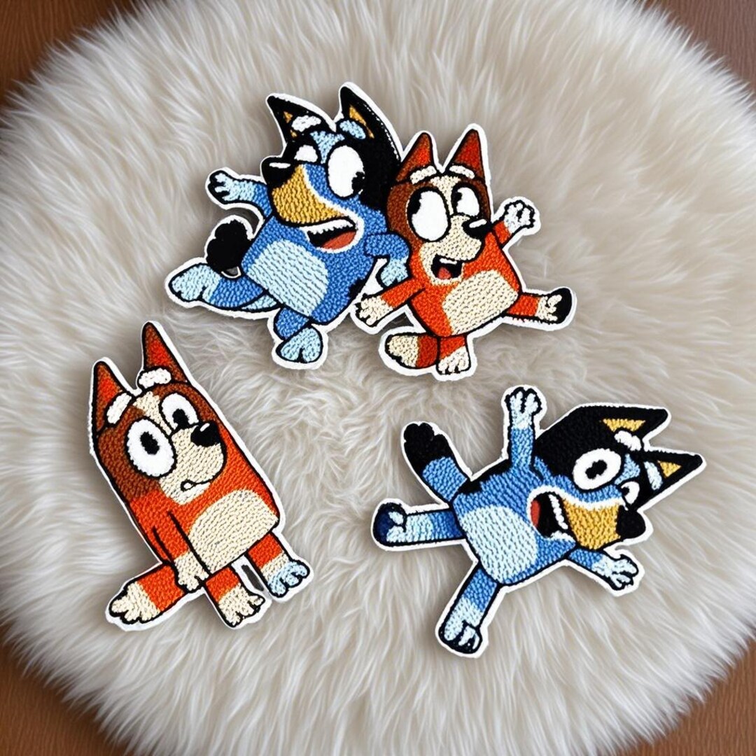 Bluey and Bingo Australian Shepherd Iconic Iron-on Children's Patch ...