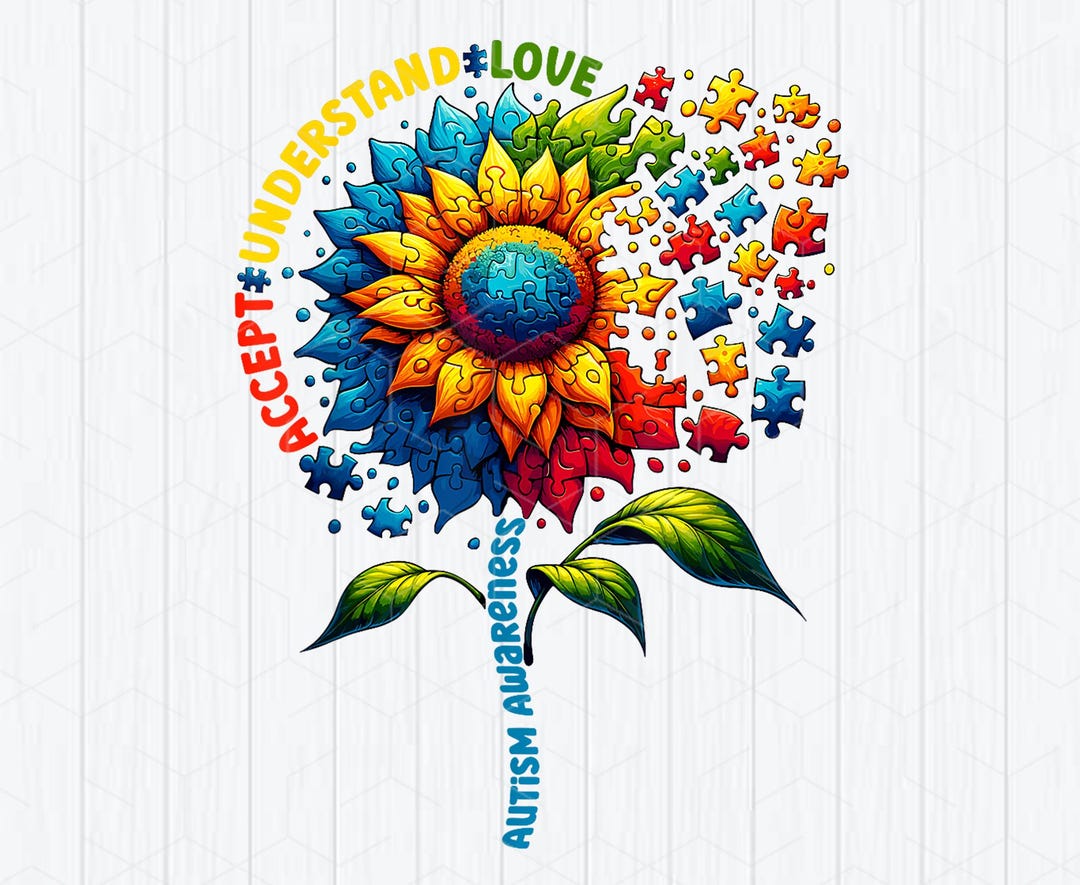 Autism Awareness Sunflower Men Women Kids Autism Sunflower, Autism ...