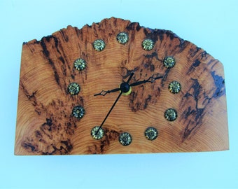 Burl clock | Etsy