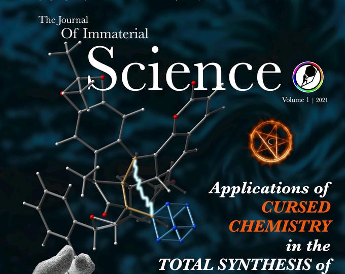 The Journal of Immaterial Science Volume 1 - Etsy