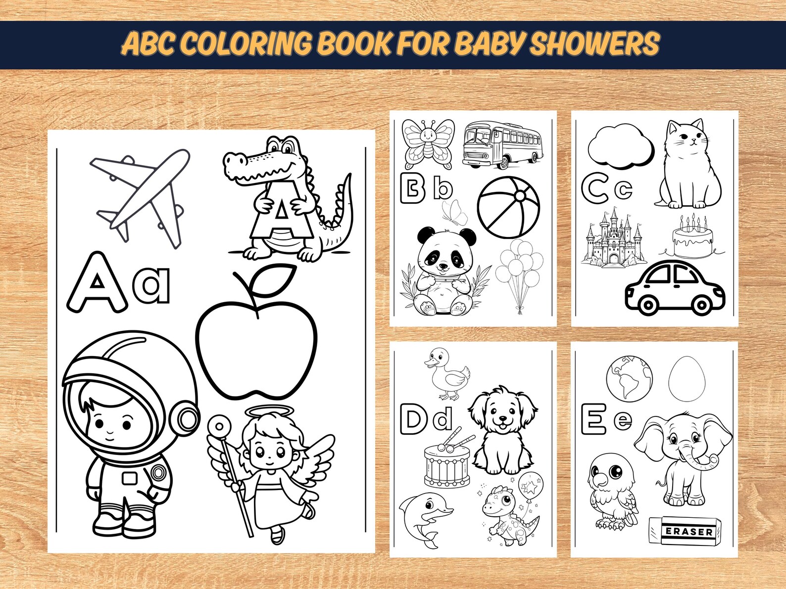 ABC Coloring Book for Preschool – A-Z Printable Alphabet Pages | Baby ...