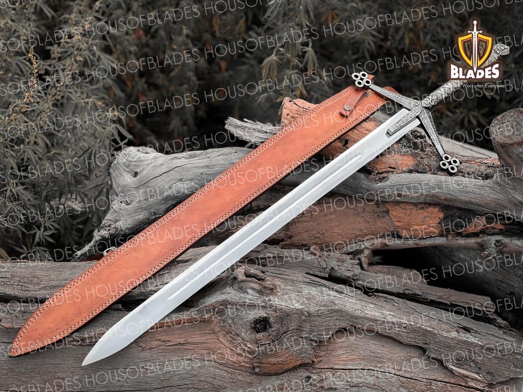 Handmade Scottish Claymore Sword, Custom Highland Claymore, Black ...