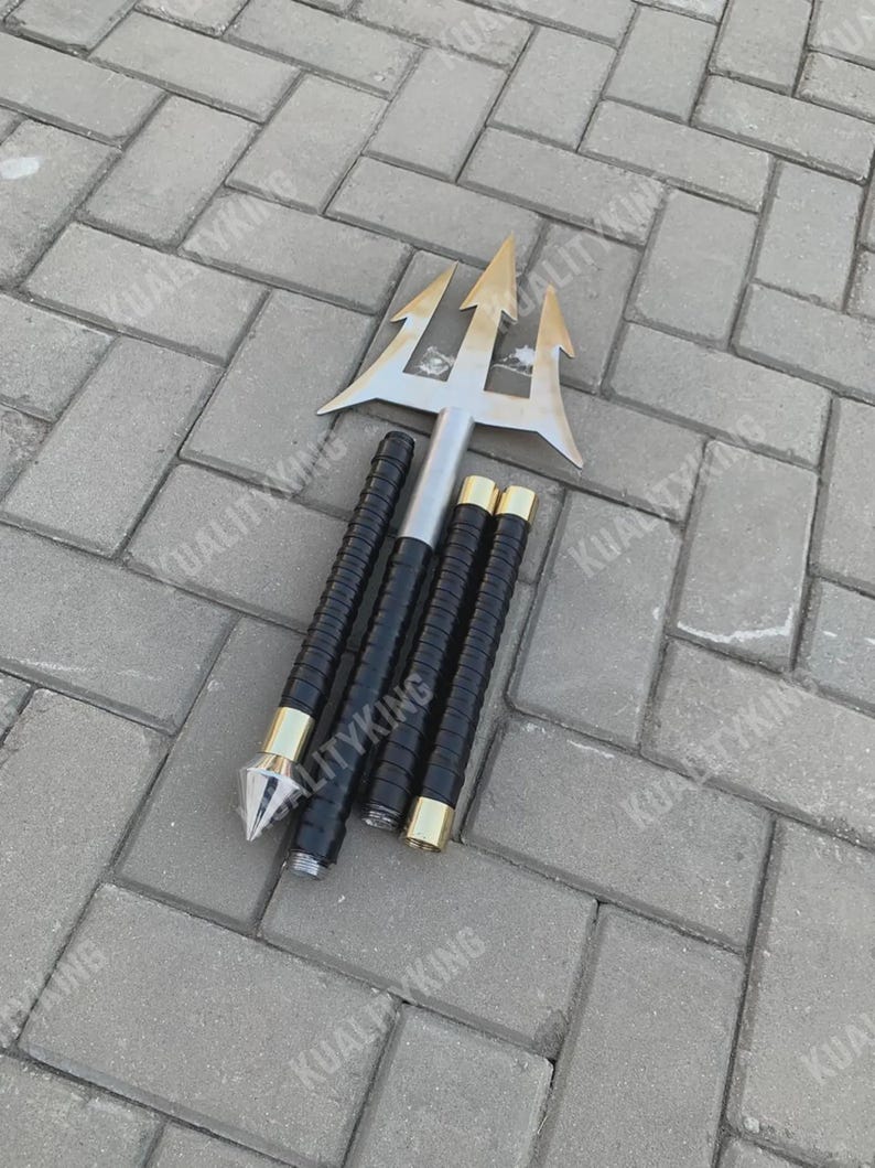 Aquaman Trident Replica | Handmade Poseidon Spear With Three-prong ...