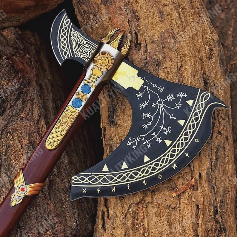 Kratos Leviathan Axe Replica | God of War Battle Axe | Viking Axe ...