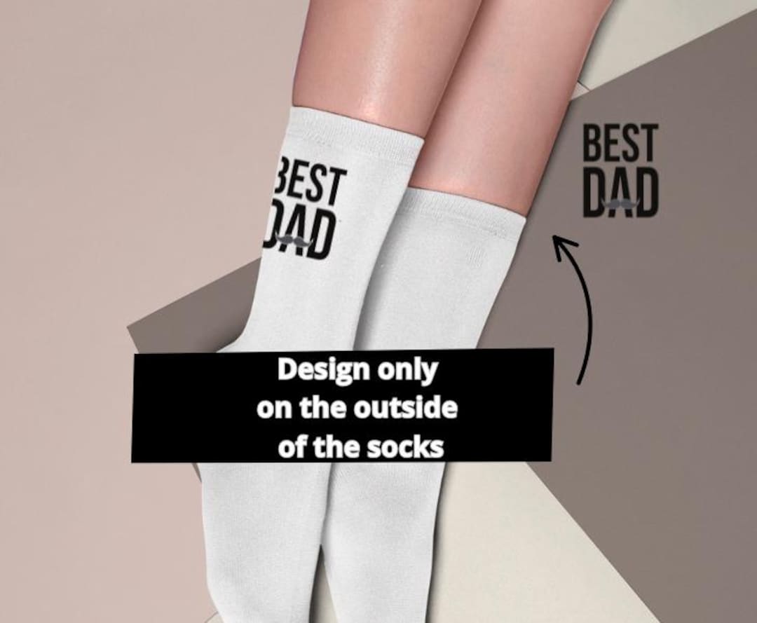 Best Dad Cushioned Crew Socks, Comfort Socks, Gift for Dad, Father's ...