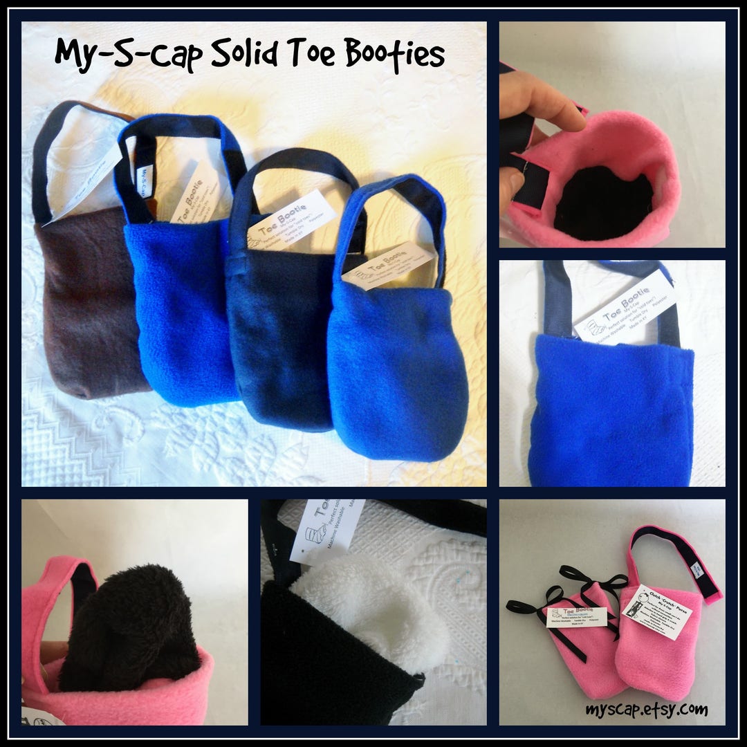 Solid Fleece Foot Cast Toe Bootie toe Warmer Sock Case - Etsy