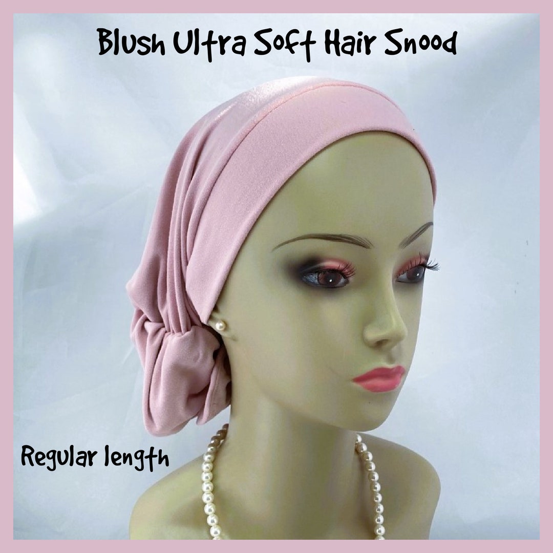 Blush Ultra Soft Hair Snood, Volumizer Chemo Headwear - Etsy