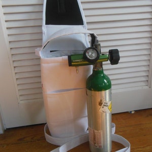 White Red Vinyl Backpack, Lightweight Backpack,padded Oxygen M6 B Tank ...