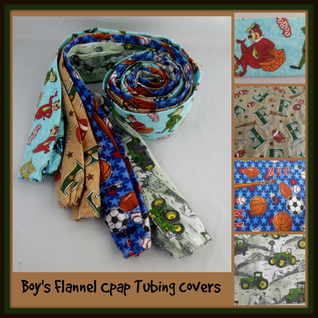 50% OFF Child 6 Ft and 12" Cpap Tubing Cover, Boy Flannel Noise ...