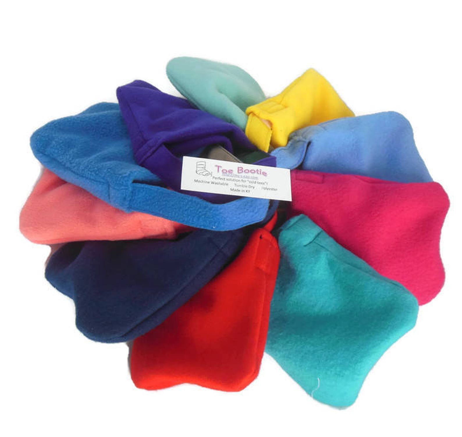 Solid Fleece Foot Cast Toe Booties ,toe Warmer Sock - Etsy