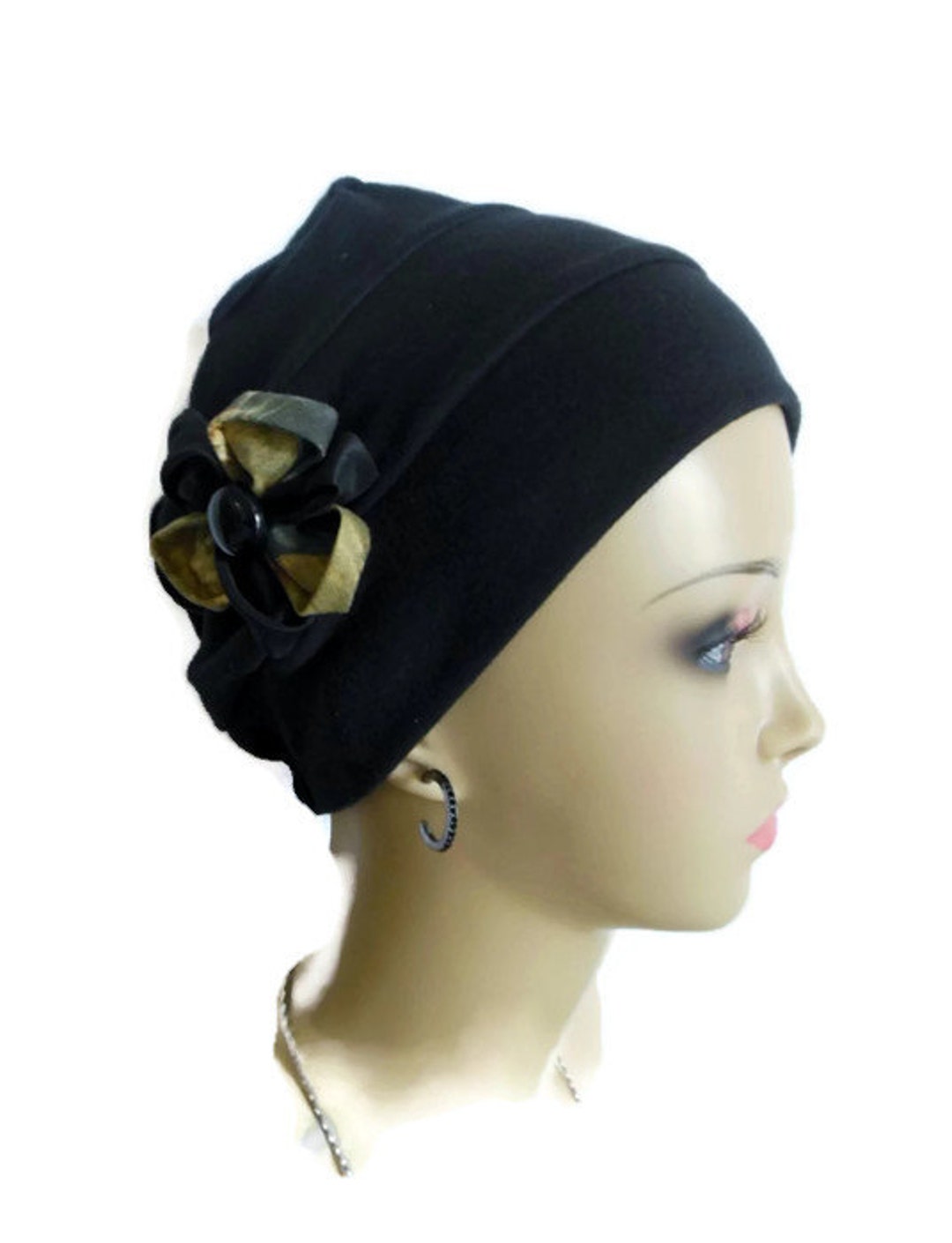 Organic Cotton Turban 3-seam Interlocking Knit Chemo Headwear, Cap for ...