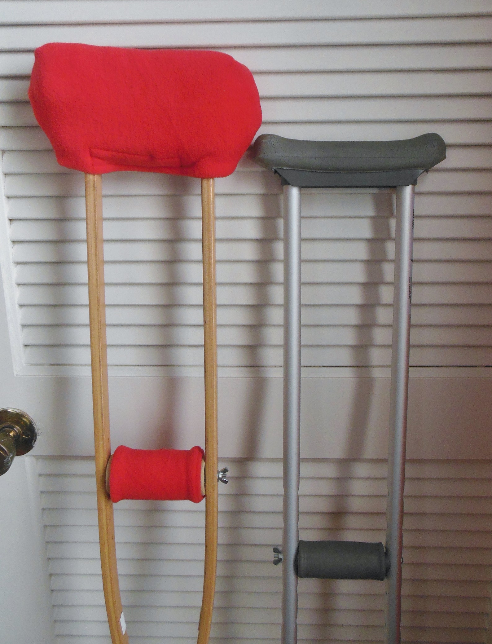 Red Fleece Crutch Pads Bounce Back Padding Kids Crutch Cover. - Etsy