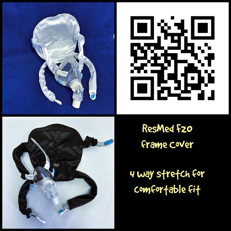 Resmed F20 F30 F40 Full Set Cpap Covers , Spandex Satin Finish - Etsy