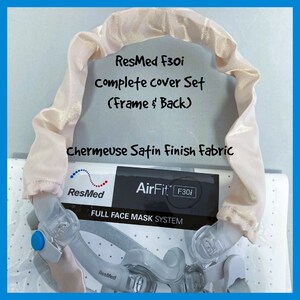 Resmed F30i Full Set Cpap Covers , Charmeuse or Satin Knit Fabric - Etsy