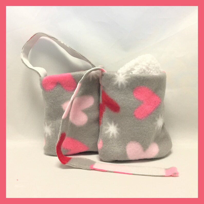 Pink Neon Fleece Heart Foot Cast Toe Bootietoe Warmer | Etsy