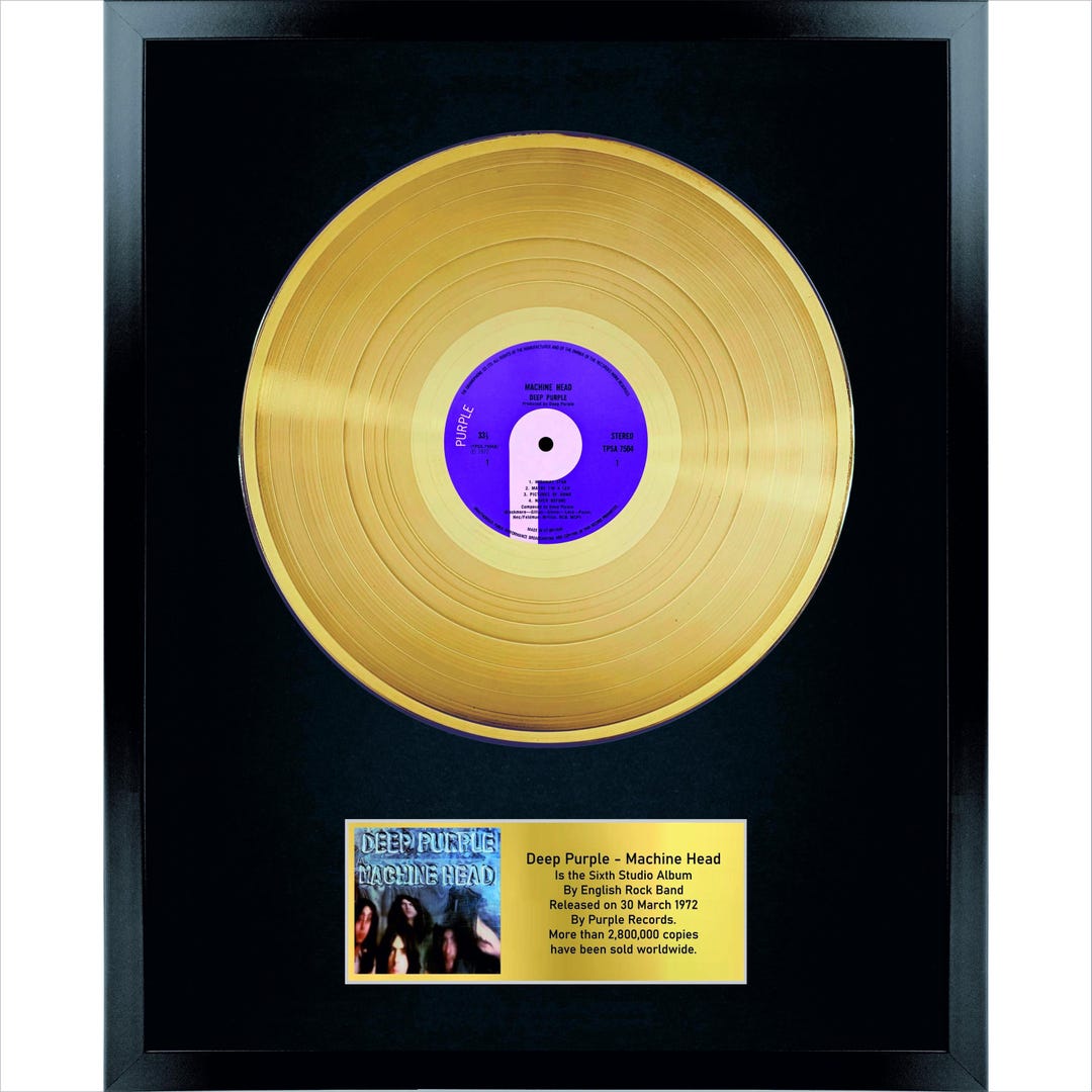 Deep Purple – Machine Head / LP Gold 12" / Music Memorabilia / Interior ...