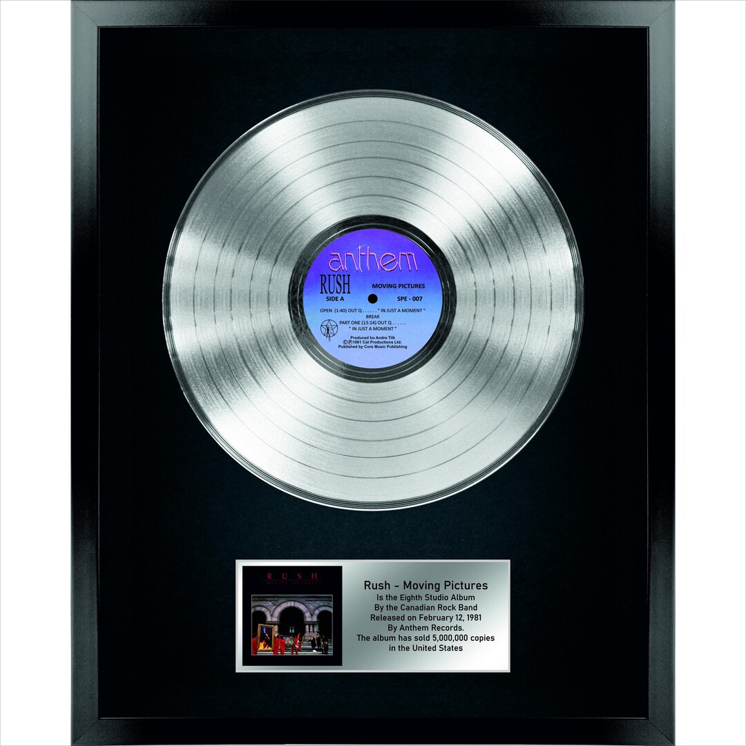 Rush - Moving Pictures / LP Platinum 12 Inches / Music Memorabilia ...