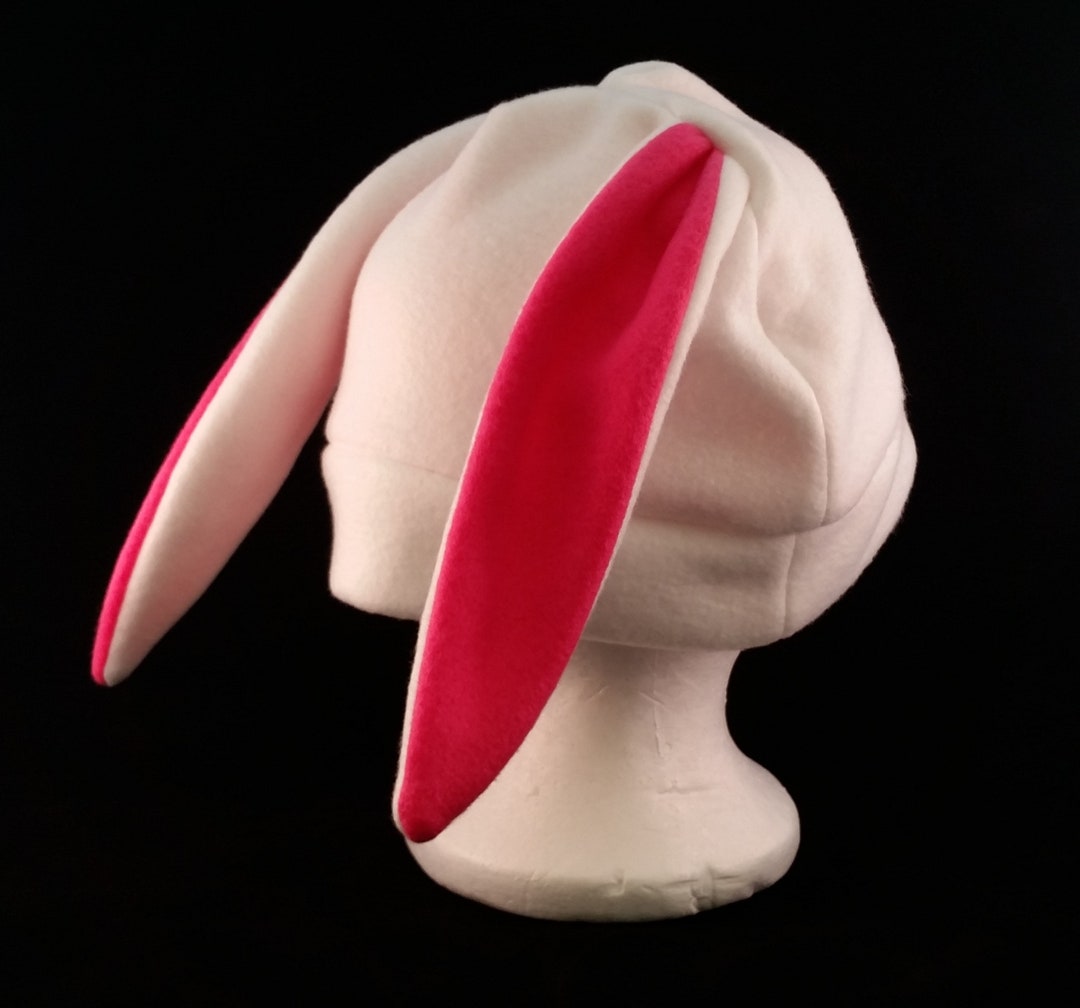 S/M White Bunny Rabbit Hat Short Ears SALE - Etsy